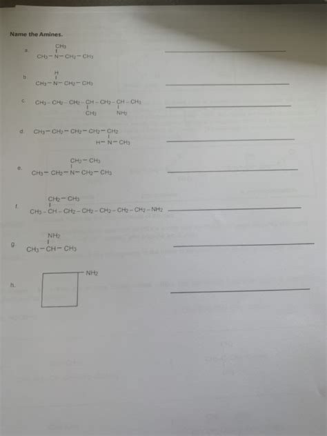 Solved Name The Amines CH CH3 N CH2 CH3 H B CH3 N Chegg Com