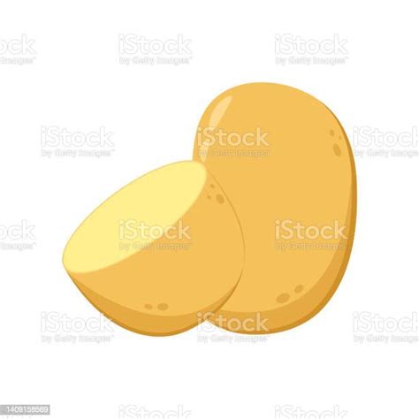 감자 벡터 일러스트레이션 고립 된 흰색 배경 감자 슬라이스 벡터 감자 요리에 대한 스톡 벡터 아트 및 기타 이미지 감자 요리 개체 그룹 건강한 식생활 Istock