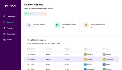 Pico Coding Launches New Teacher Dashboard