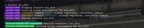 ERROR Bug Esx Skin Error On Start Resource Issue Esx Framework Esx Core GitHub