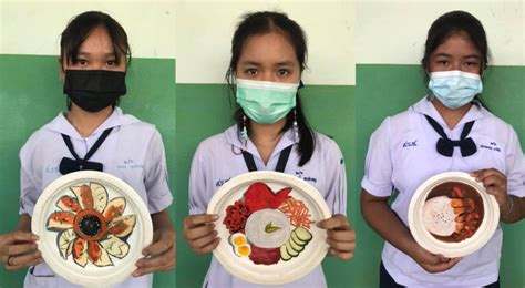 เห็นแล้วหิว เด็ก ม 2 วาดรูป อาหาร บนจานกระดาษ สมจริงอย่างกับจะกินได้ ข่าวชาวบ้าน