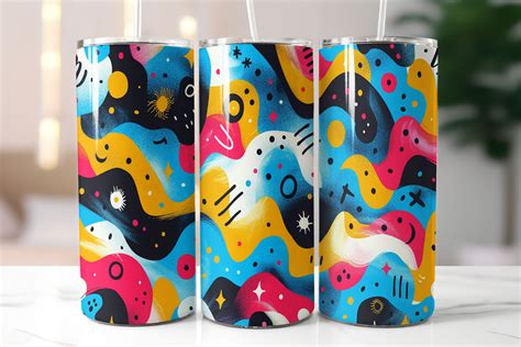 Abstract Swirling Pattern With Geometric Graphic By Sha Designs