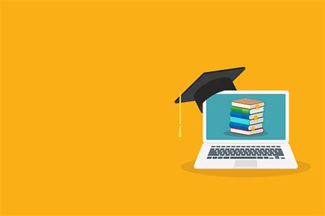 온라인 학습 웹비나 비즈니스 온라인 교육 컴퓨터 또는 E러닝 개념에 대한 교육 비디오 자습서 일러스트레이션의 개념 강사에 대한 스톡 벡터 아트 및 기타 이미지 Istock