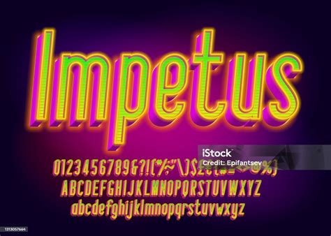 자극 알파벳 글꼴 문자 숫자 및 문장 부호를 빛나는 3d 효과 대문자 및 소문자 0명에 대한 스톡 벡터 아트 및 기타 이미지 0명 3차원 형태 광고 Istock