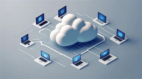 Cloud Computing Concept Premium AI Generated Image