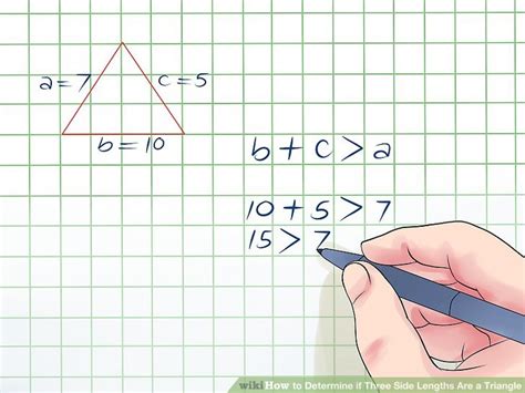 How To Determine If Three Side Lengths Are A Triangle 6 Steps