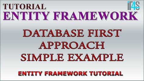 Entity Framework Tutorial Example Of Database First Approach Youtube