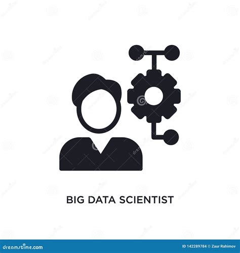 Big Data Scientist Isolated Icon Simple Element Illustration From General 1 Concept Icons Stock