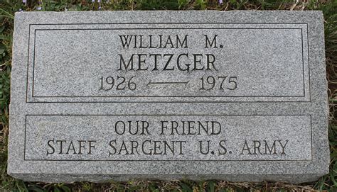 William Michael Metzger 1926 1975 Find A Grave Memorial
