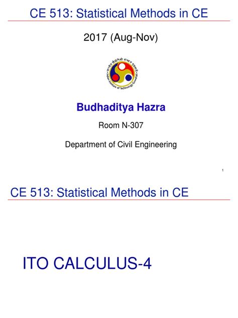 Ito Calculus 4 Pdf Ordinary Differential Equation Applied Mathematics