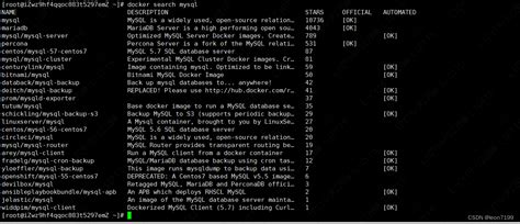 使用docker安装mysql Csdn博客