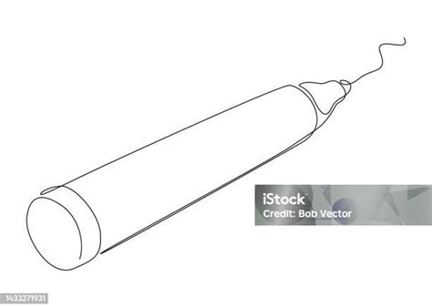 화이트보드 마커의 연속 선 그리기 하나 씬 라인 일러스트 레이 션 벡터 개념 윤곽선 그리기 창조적 인 아이디어 개념에 대한 스톡 벡터 아트 및 기타 이미지 Istock