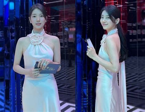 꽃보다 수지 가녀린 보디라인 뽐낸 홀터넥 플라워 드레스룩 스타와 패션
