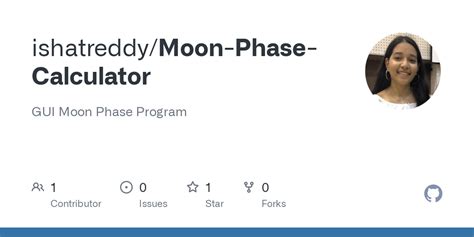 Github Ishatreddymoon Phase Calculator Gui Moon Phase Program