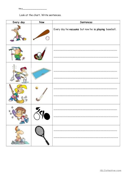 Present Simple And Present Continuous… Français Fle Fiches Pedagogiques Pdf And Doc