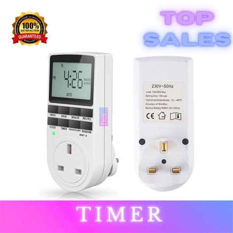 Multi Programmer Timer 13a Socket Digital Timer 24hour 0024 Sum Sirim Eurosafe Timer Switch