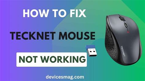 How To Fix Tecknet Mouse Not Working Devices Mag