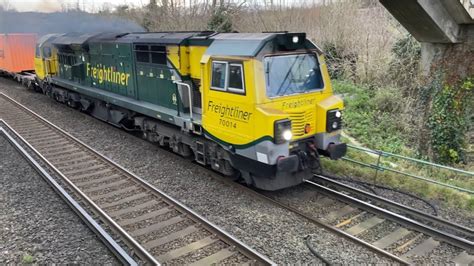 Class 70 70014 Awesome Clag Freightliner Youtube