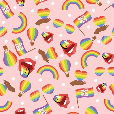 Seamless Pattern Lgbtq Pride Month Vector Illustration 23394241 Vector