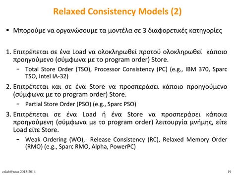 Ppt Parallel Architectures Memory Consistency Synchronization