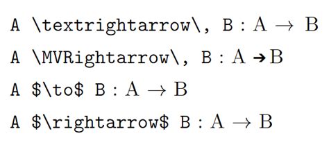 How To Get Right Arrow Symbol In LaTeX Text Mode CodeSpeedy