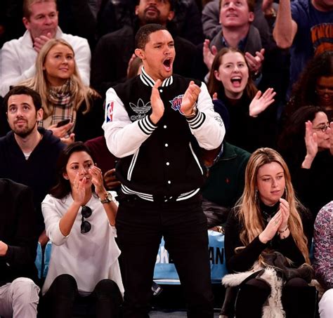Trevor Noah And His Girlfriend Jordyn Taylor Sit Courtside At A Basketball Game The Edge Search
