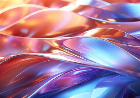 Holographic Translucent Glass Heart Rainbow Spectroscopy Effect Stock