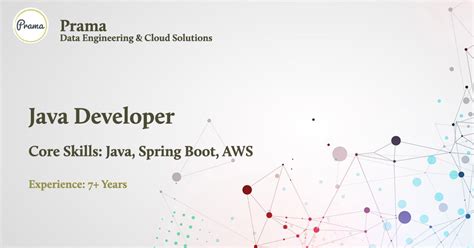Prama On Linkedin Javadeveloper Javadeveloperjobs Aws Developer