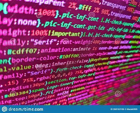 Web Programming And Bracket Technology Background Computer Script