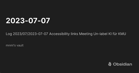 2023 07 07 Mnmls Vault Obsidian Publish