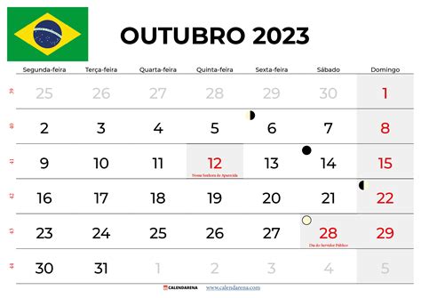 Calendário De Outubro De 2023 Calendarena