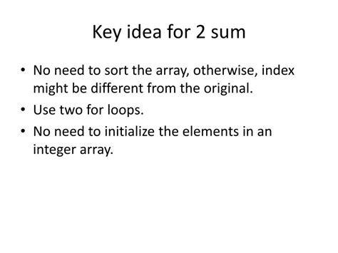 Ppt 4 Sum 3 Sum 3 Sum Closest And 2 Sum Powerpoint Presentation