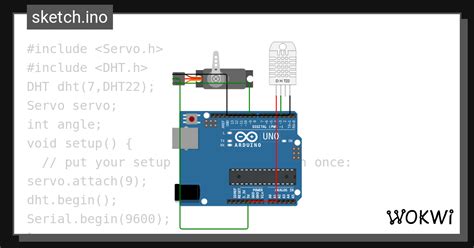 Servo Dht Copy Wokwi Esp32 Stm32 Arduino Simulator