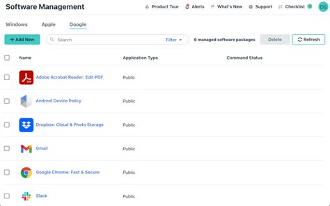 Software Management Android Jumpcloud