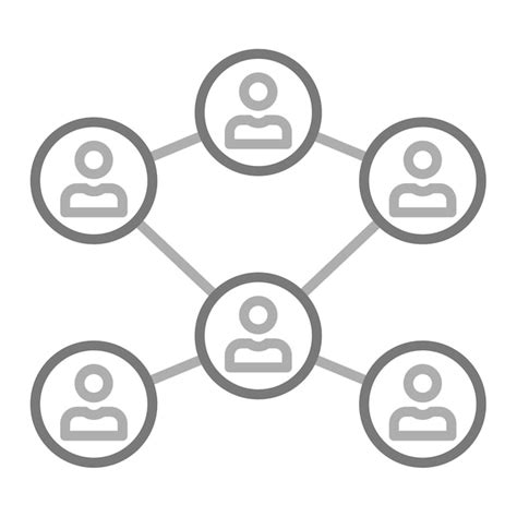 Premium Vector A Group Of People With A Diagram Of People Connected To Each Other