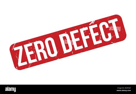 Zero Defect Rubber Stamp Seal Vector Stock Vector Image And Art Alamy