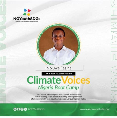Climatevoicesng Climateaction Inioluwa Fasina