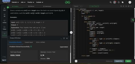 gfg160 geekstreak2024 geeksforgeeks python problemsolving… simran