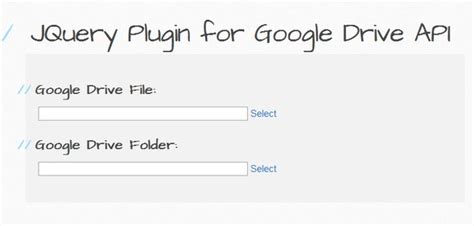 Jquery Plugin For Google Drive Api Bootstrap Html Css Js Utility Code For Web Developers And