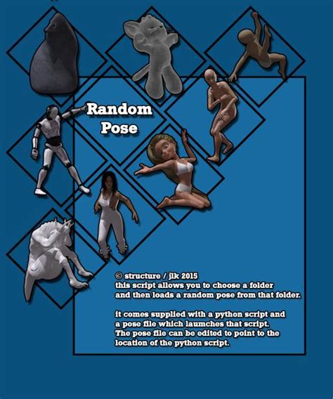 Poser Only Random Pose Script Poser ShareCG