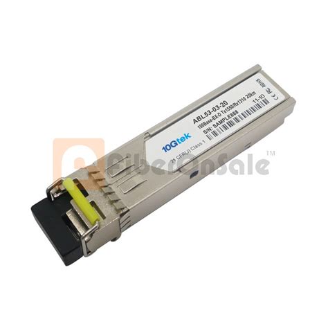 100～155mbps 1550nmtx 1310nmrx Bidi Sfp 20km Single Mode Optical Transceiver