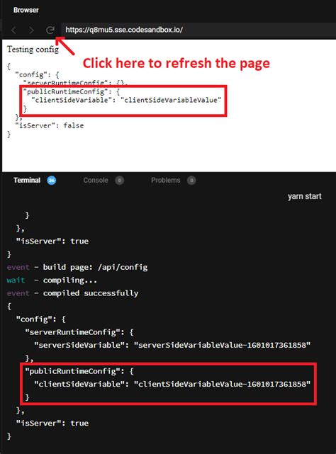 Next Config After Calling SetConfig GetConfig Returns Invalid Value On Frontend Issue