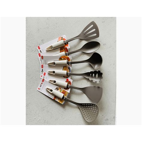 Set De Utensilios De Cocina 6 Piezas Gris