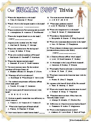 Human Body Quiz And Answers