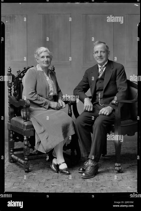 Portrait Of Mr And Mrs Leighton Circa 1930 By William Oakley F B
