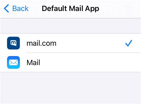 Change Your Default IOS Email To Mail Com