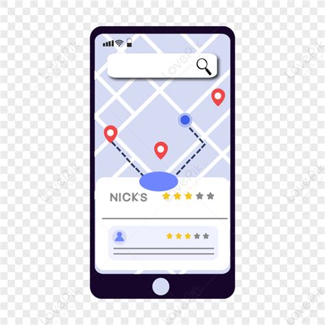 Cartoon Purple Mobile Phone Path Interface Cell Phone Square Png Image And Clipart Image For