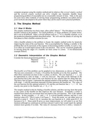 LP Linear Programming Summary 5s PDF
