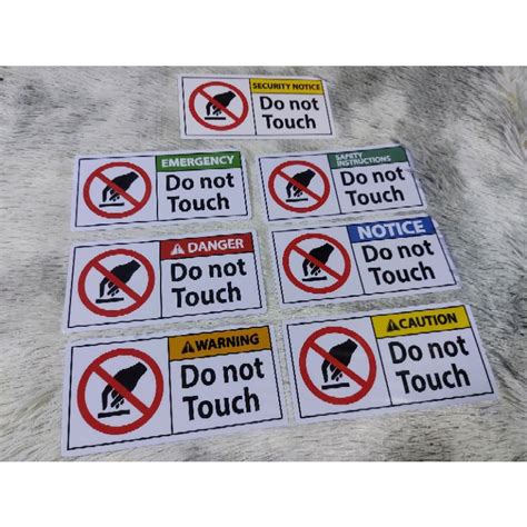 Do Not Touch Pvc Signboard Shopee Philippines