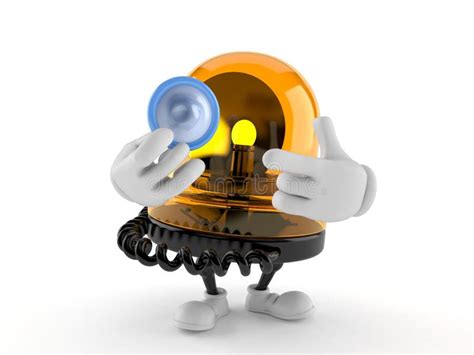 Emergency Siren Character Holding Condom Stock Illustration Illustration Of Alarm Gesturing